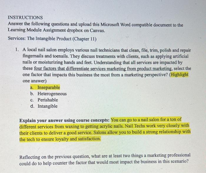 Solved INSTRUCTIONS Answer the following questions and | Chegg.com