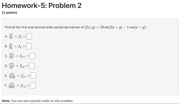 Solved Homework-5: Problem 2(2 ﻿points)Find all the first | Chegg.com