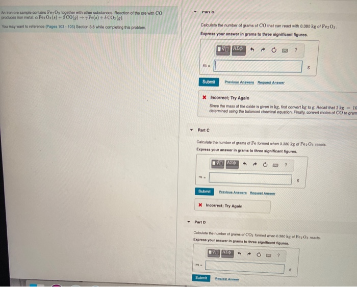 Solved An Iron Ore Sample Contains Feotogether With Other
