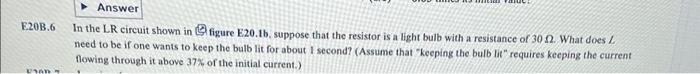 Solved In the LR circuit shown in \( \lcm{9} \) figure | Chegg.com