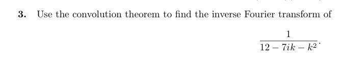 Use the convolution theorem to find the inverse | Chegg.com