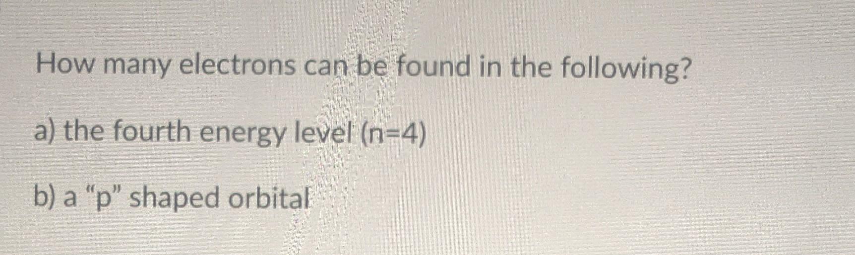 Solved What Is The Electron Configuration For A Vanadium Ion