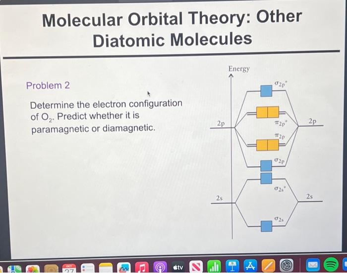 [Solved]: Molecular Orbital Theory: Other Diatomic Molecule