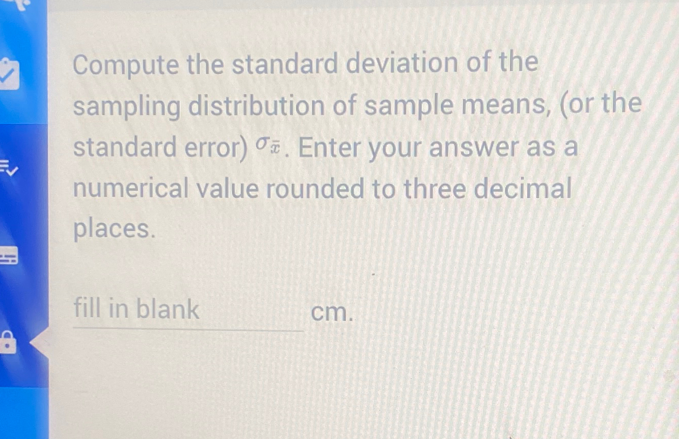 Compute the standard deviation of the sampling | Chegg.com