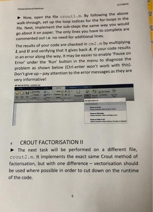 Solved SCOYOYO Computational Methods Assignment 2: Linear | Chegg.com