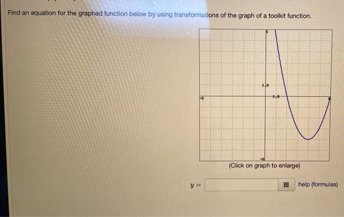 Solved Find an equation for the graphed function below by | Chegg.com