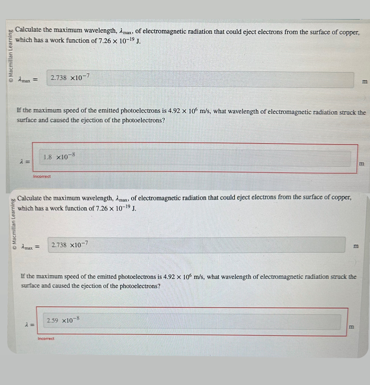 Solved Calculate the maximum wavelength, λmax, of | Chegg.com Solved Calculate the maximum wavelength, λmax, of | Chegg.com
