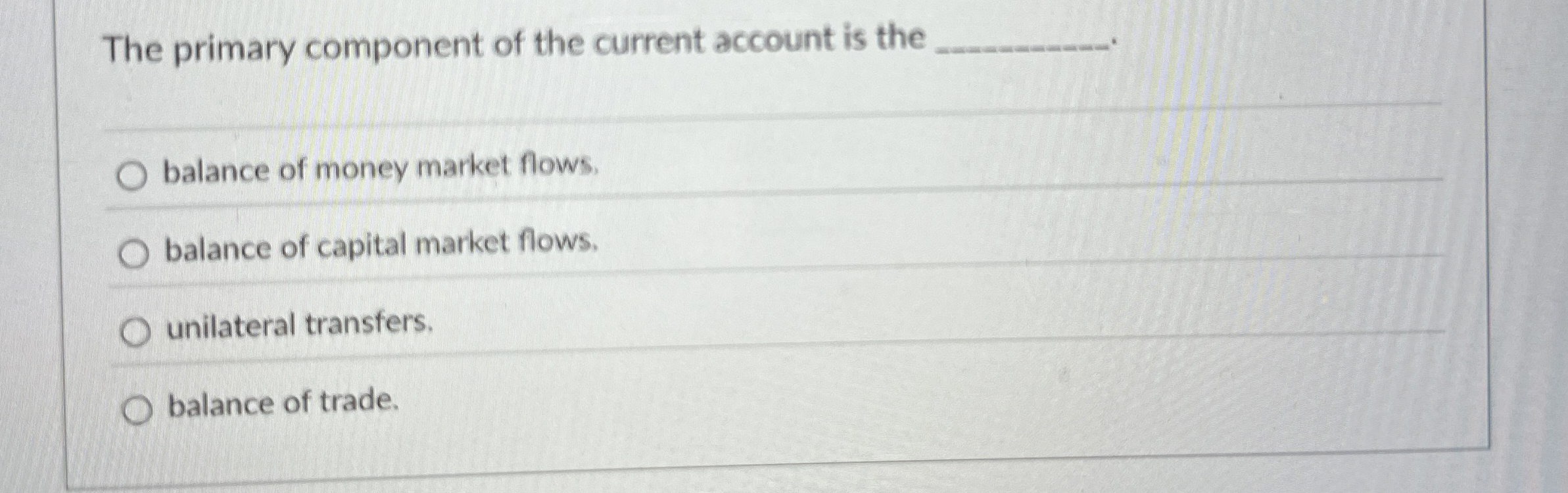 Solved The primary component if theThe primary component of | Chegg.com