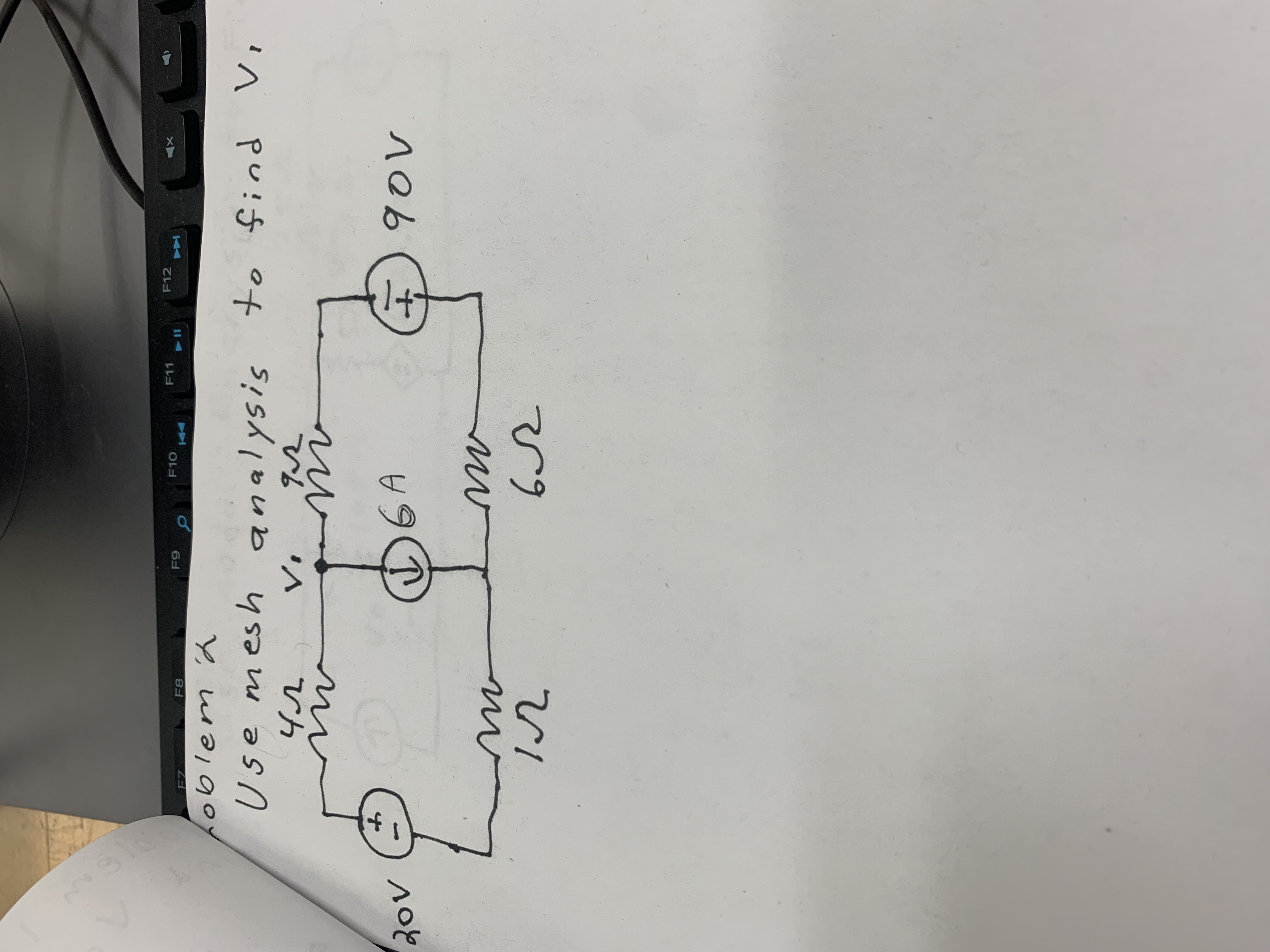 Solved Use mesh analysis to find V, | Chegg.com