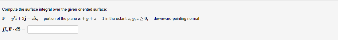 Solved Compute the surface integral over the given oriented | Chegg.com