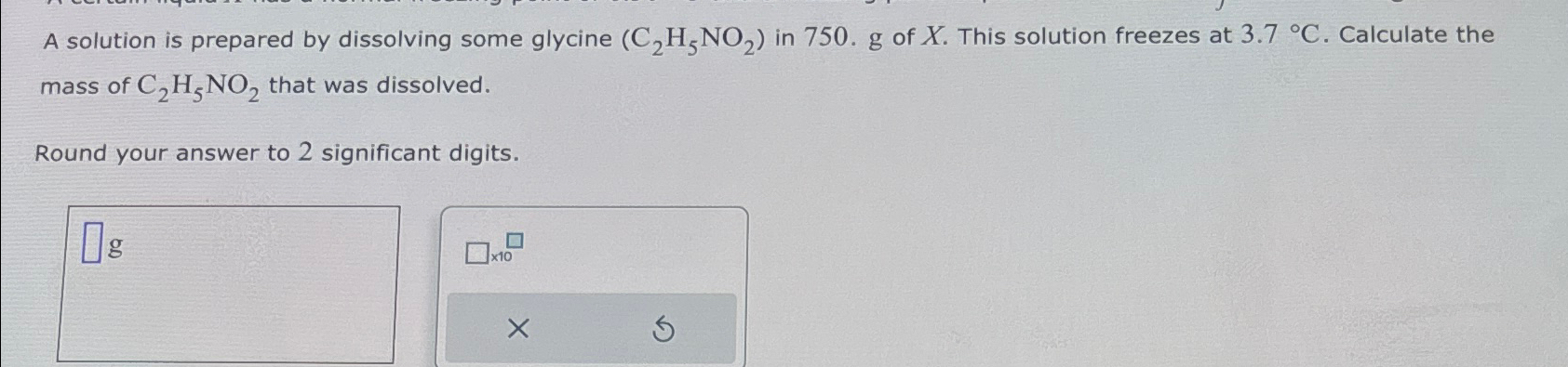 Solved A solution is prepared by dissolving some glycine | Chegg.com
