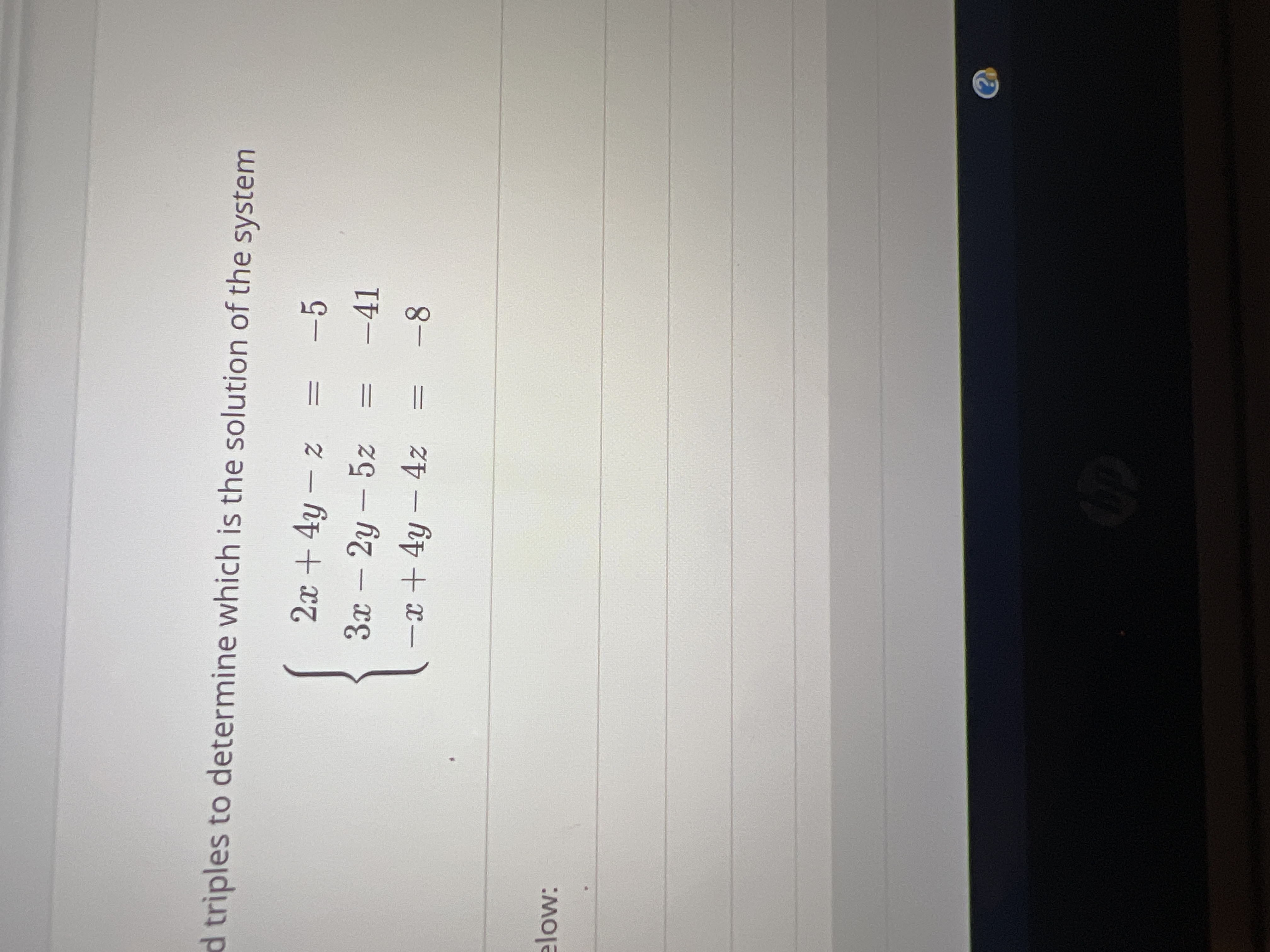 Solved d triples to determine which is the solution of the | Chegg.com