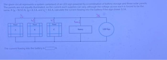 Solved The given circuit represents a system comprised of an | Chegg.com