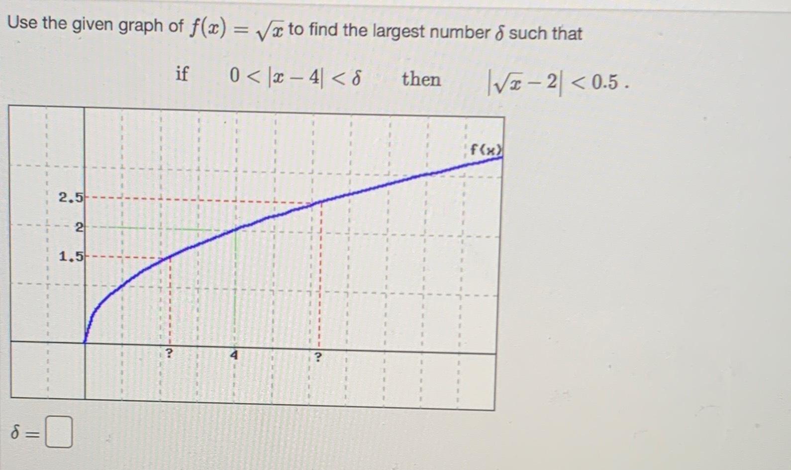 Solved Use the given graph of f(x)=x2 ﻿to find the largest | Chegg.com