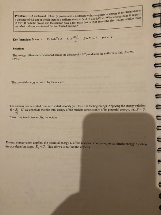 Solved with zero potential energy is accelerated over | Chegg.com