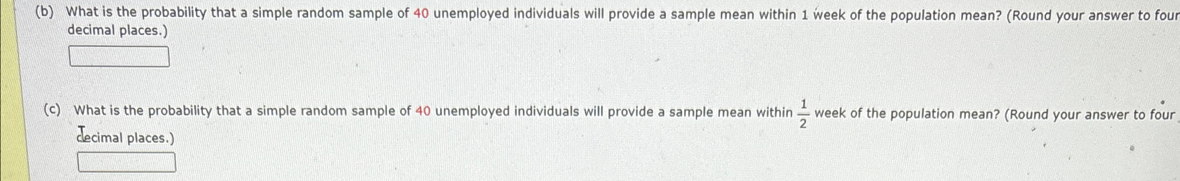 Solved (b) ﻿What is the probability that a simple random | Chegg.com