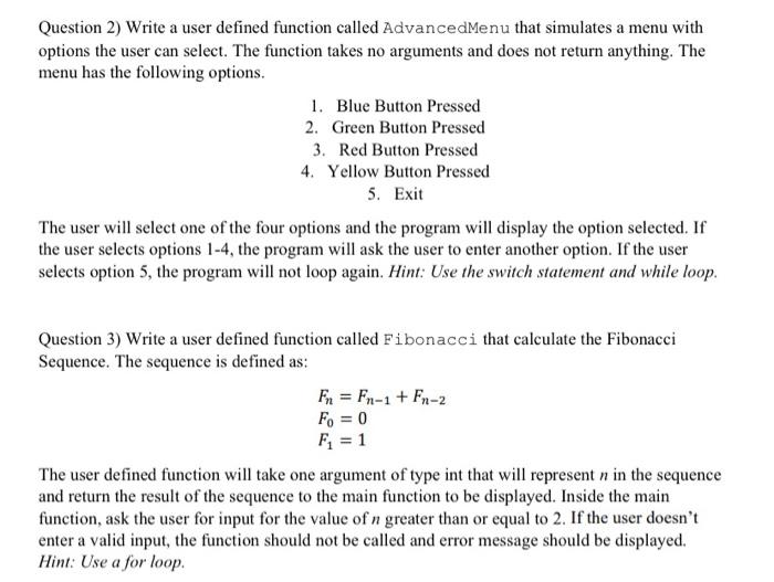 Solved please write in c, and please put everything in one | Chegg.com Solved please write in c, and please put everything in one | Chegg.com