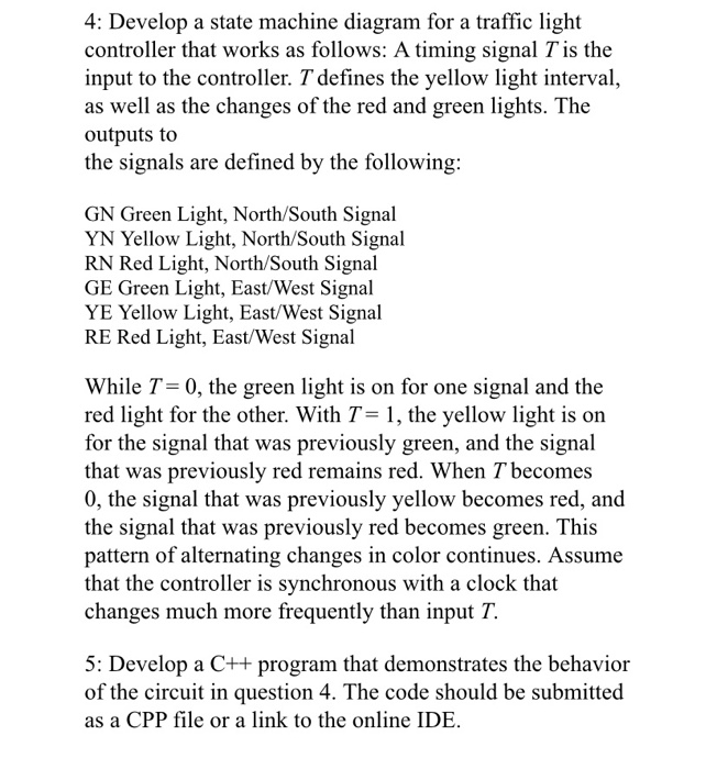 State Machine Diagram For Traffic Light Controller Uml Class