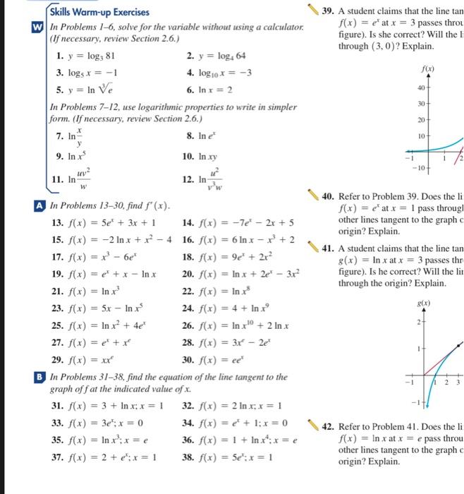 Solved Skills Warm-up Exercises In Problems 1-6, solve for | Chegg.com