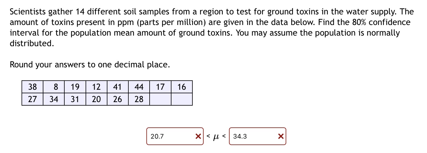 Solved Scientists gather 14 ﻿different soil samples from a | Chegg.com