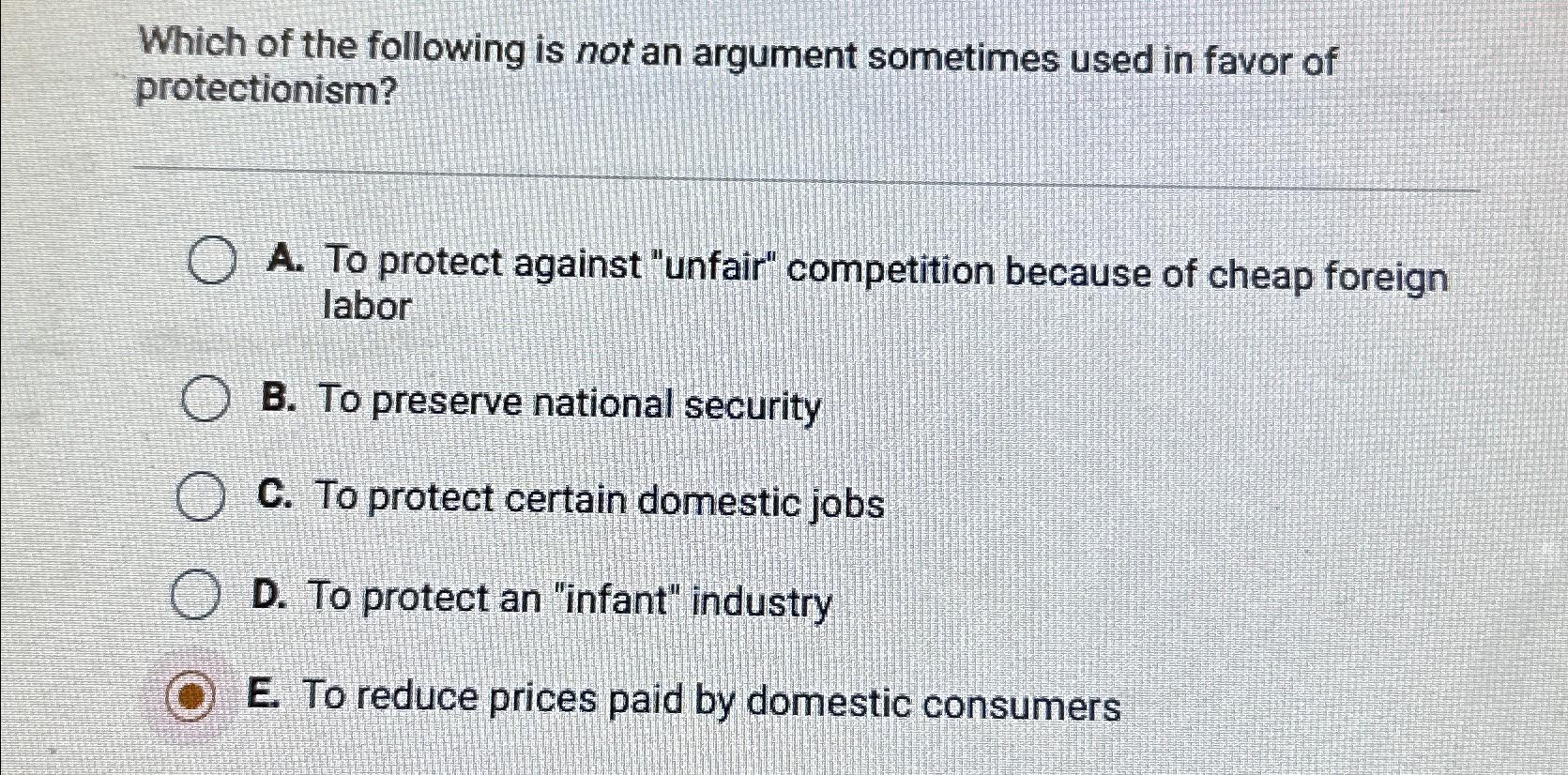 Solved Which of the following is not an argument sometimes | Chegg.com
