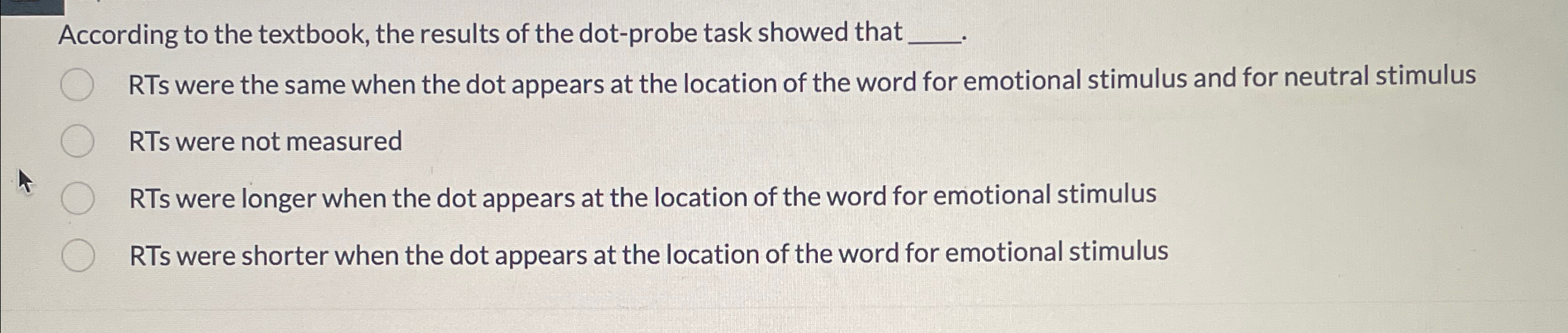 Solved According to the textbook, the results of the | Chegg.com