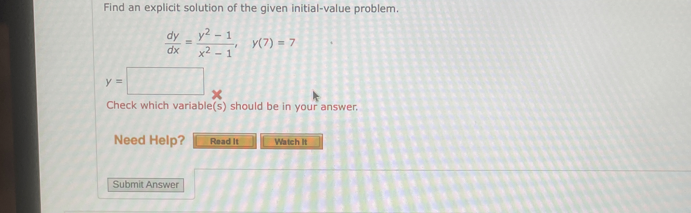 Find an explicit solution of the given initial-value | Chegg.com