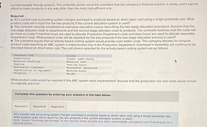 Solved California Circuits Company (3C) manufactures a | Chegg.com