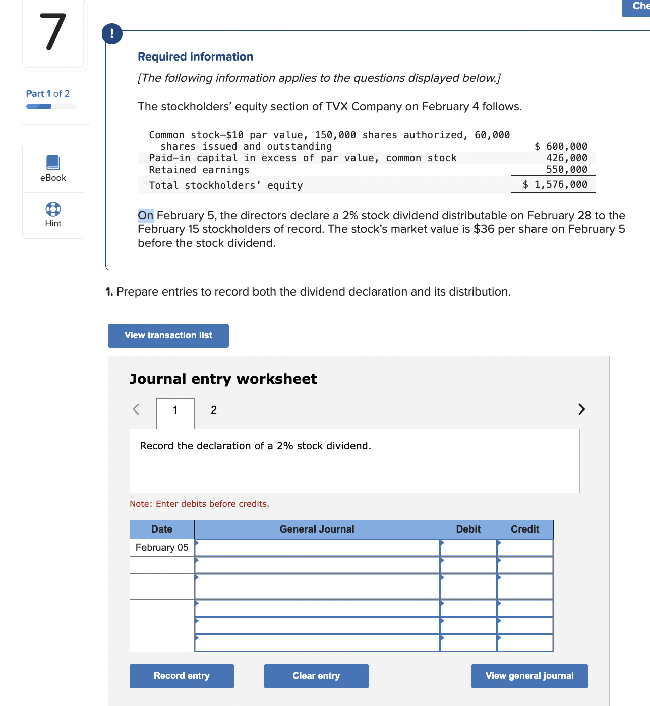 Solved CH 13 ﻿#7Required information[The following | Chegg.com