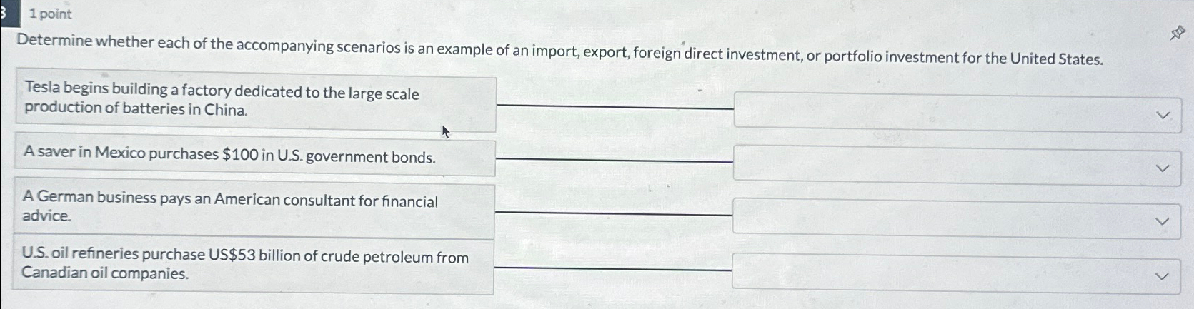Solved 1 ﻿pointDetermine whether each of the accompanying | Chegg.com
