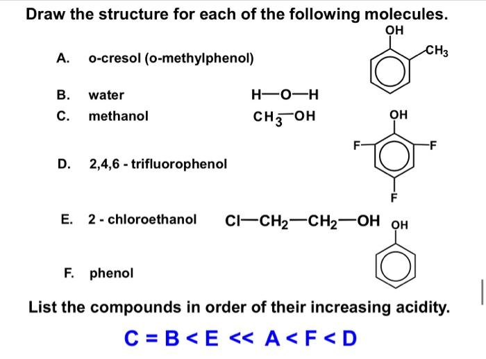 Solved Draw the structure for each of the following acids (A | Chegg.com