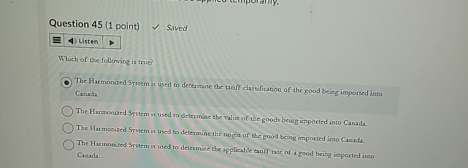 Solved Question 45 (1 ﻿point) ﻿SavedWhich of the following | Chegg.com