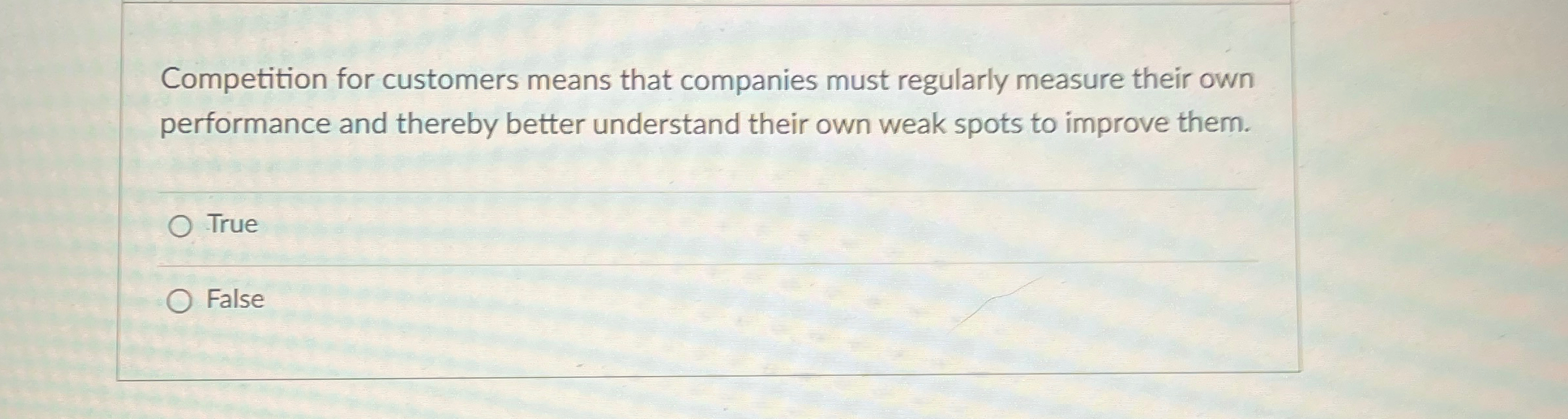 Solved Competition for customers means that companies must | Chegg.com