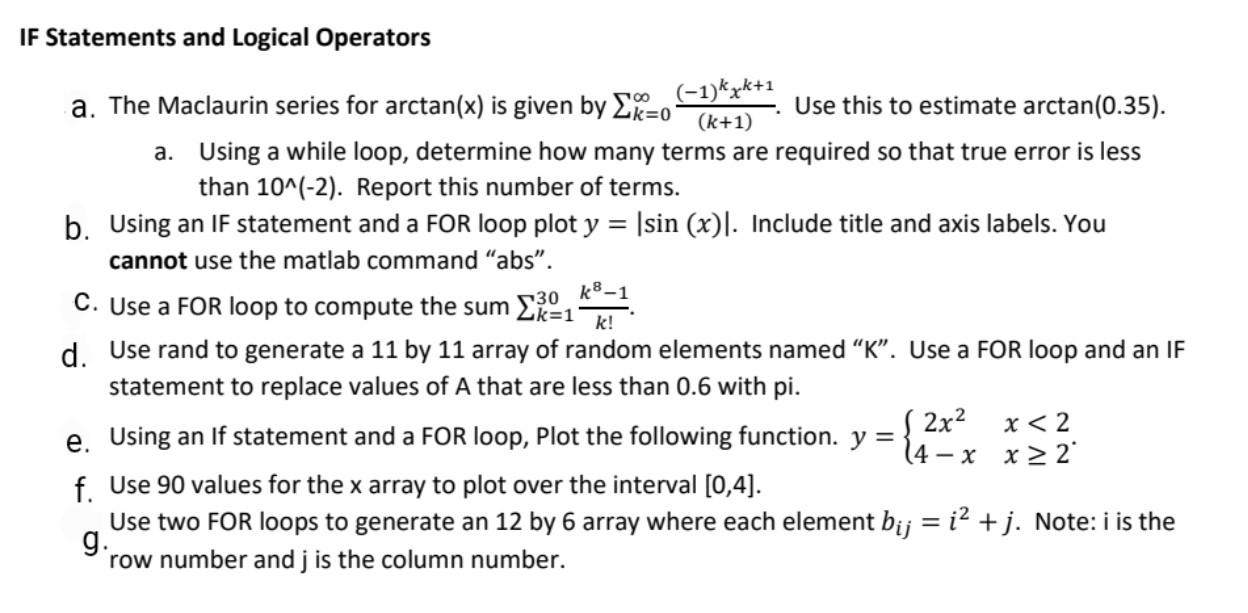 Solved a. The Maclaurin series for arctan(x) is given by | Chegg.com