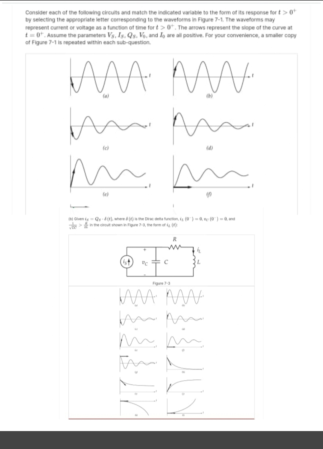 Solved Consider each of the following circuits and match the | Chegg.com