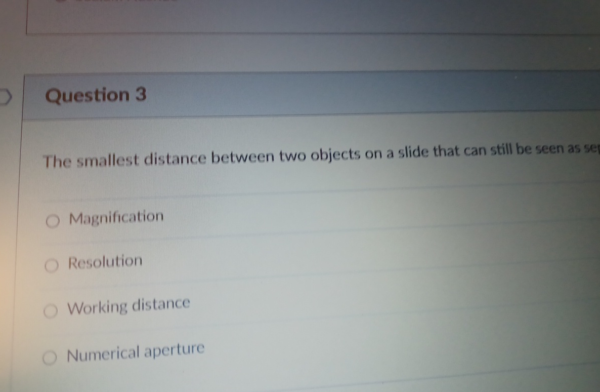 Solved Question 3The smallest distance between two objects | Chegg.com