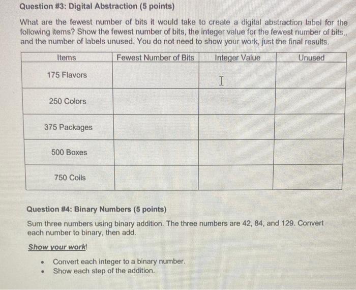 Solved Question \#3: Digital Abstraction (5 points) What are | Chegg.com