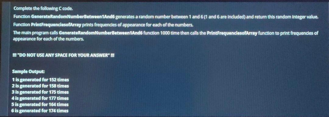 Solved Complete The Following Ccode Function 5496