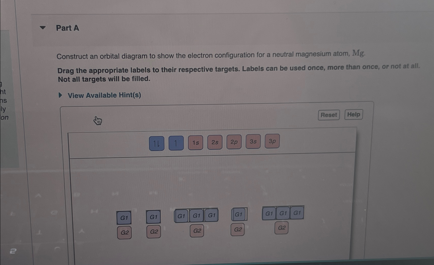 Solved Part AConstruct an orbital diagram to show the | Chegg.com