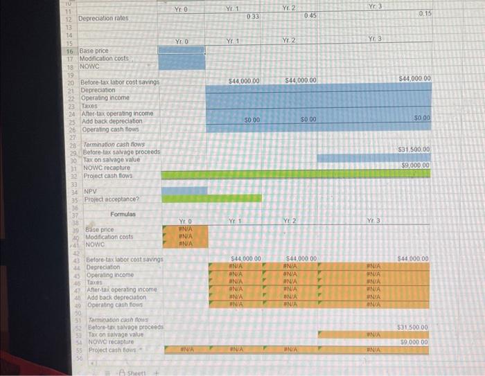 Excel Online Structured Activity: New project | Chegg.com