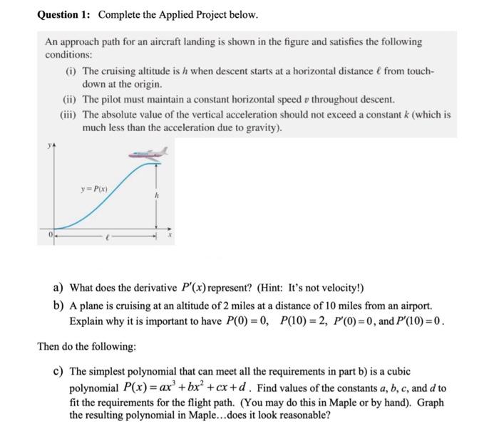 Solved Question 1: Complete the Applied Project below. An | Chegg.com
