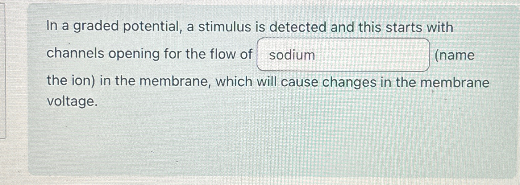 Solved In a graded potential, a stimulus is detected and | Chegg.com