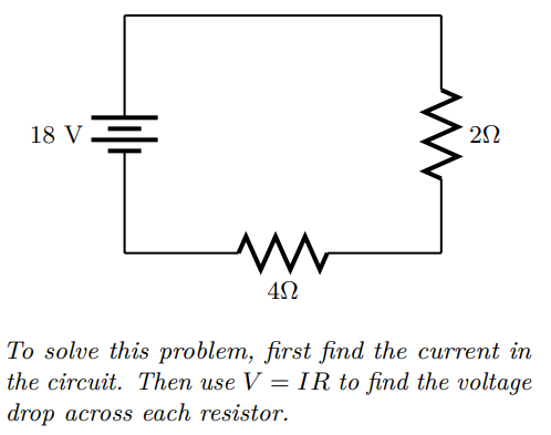 Solved What is the voltage drop across each of the To solve | Chegg.com