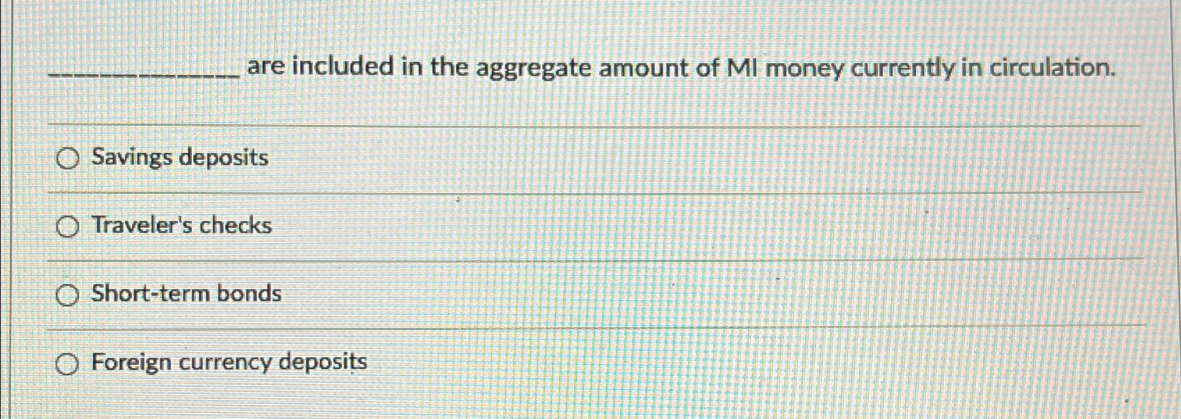 Solved (Blank) ﻿are included in the aggregate amount of MI | Chegg.com