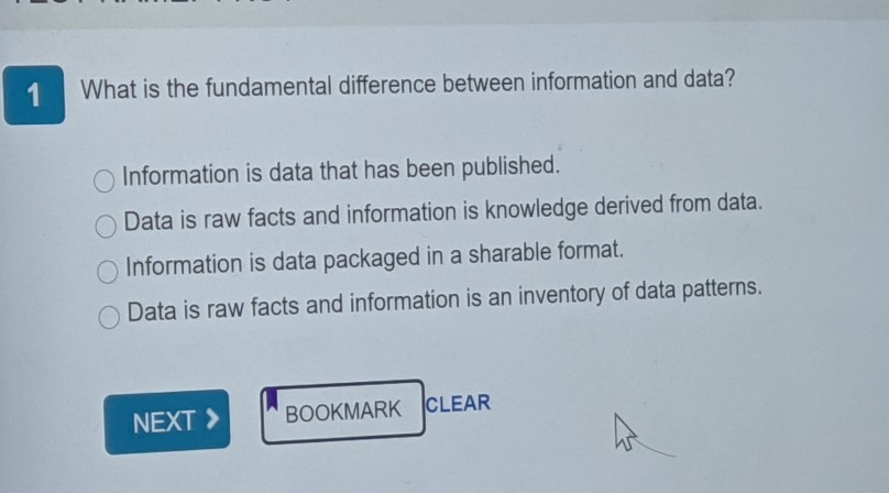Solved 1 What is the fundamental difference between | Chegg.com