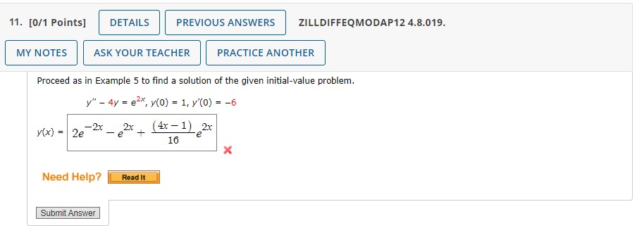 Solved Proceed as in Example 5 ﻿to find a solution of the | Chegg.com