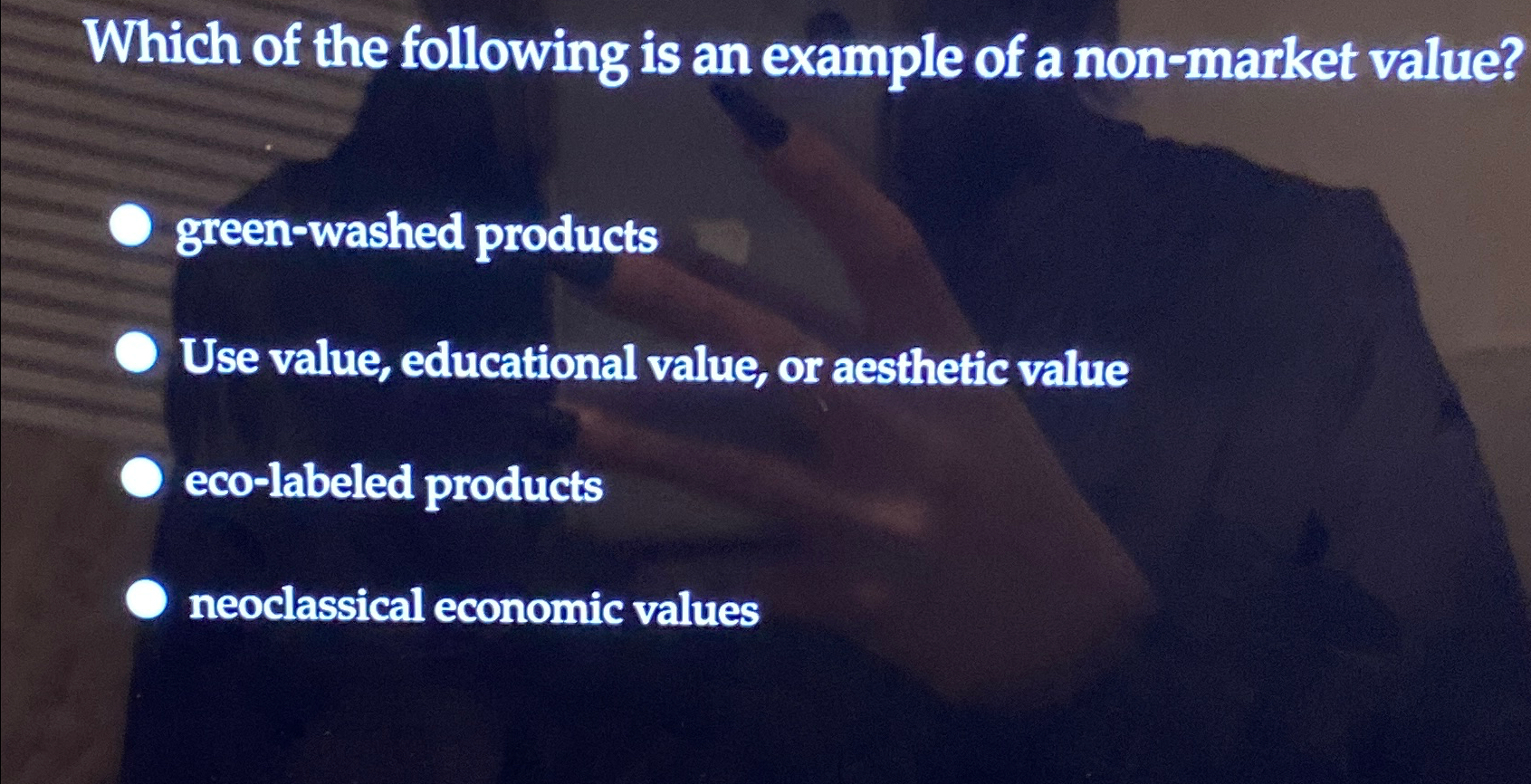 Solved Which of the following is an example of a non-market | Chegg.com