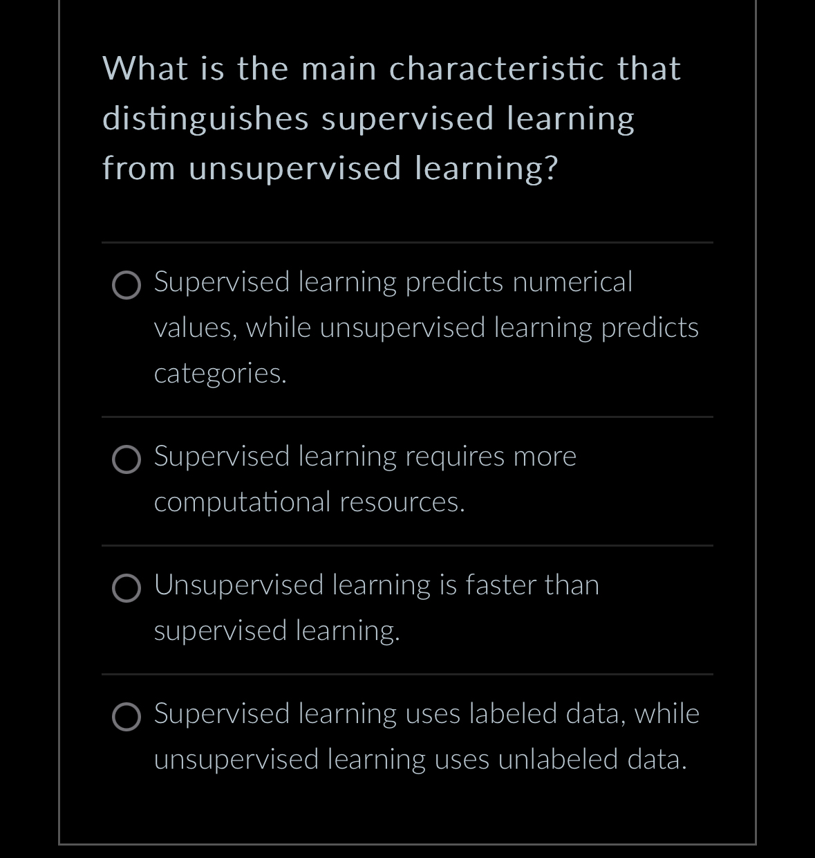 Solved What is the main characteristic that distinguishes | Chegg.com