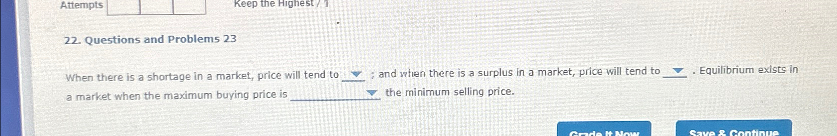 Questions and Problems 23When there is a shortage in | Chegg.com