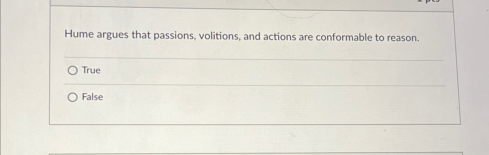 Solved Hume argues that passions, volitions, and actions are | Chegg.com